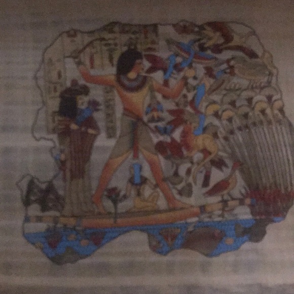 Wall Decor | Egyptian Papyrus Hand Paint | Poshmark